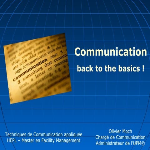 la communication powerpoint explication cégep | PPTX