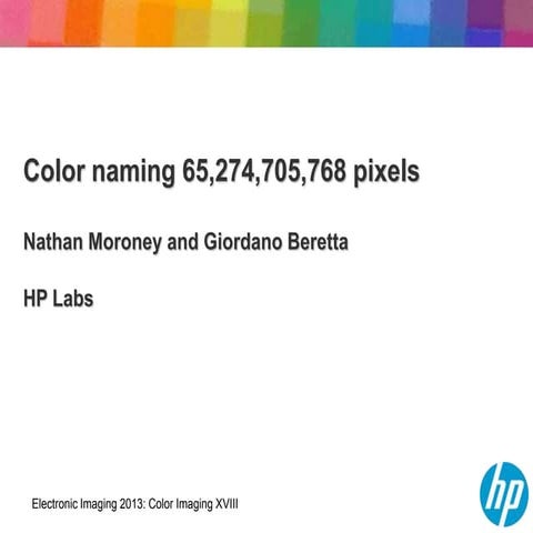 Color naming 65,274,705,768 pixels | PPT