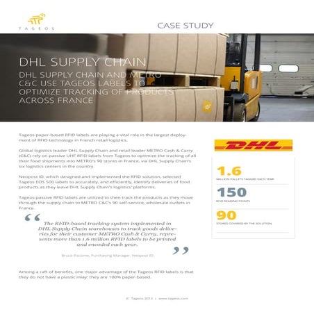 Tageos Case Study Logistics - DHL | PDF