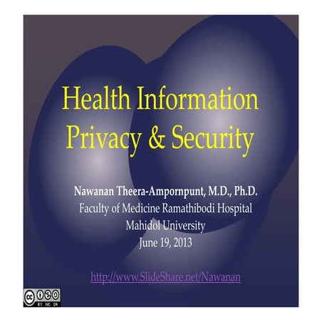 Health Information Privacy and Security | PDF
