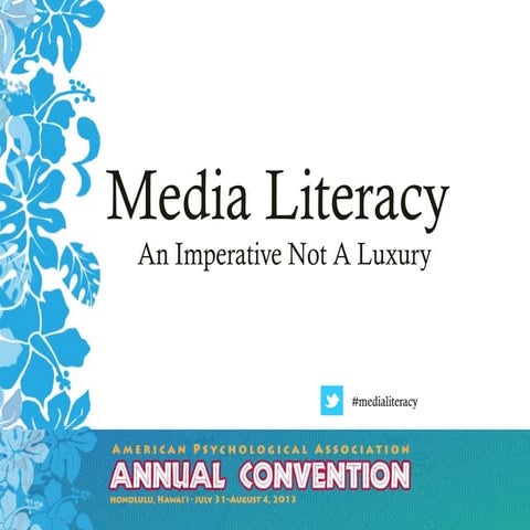 Media Literacy: A Continuum | PPT