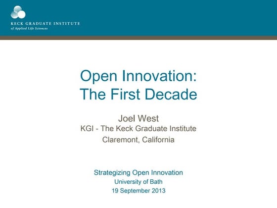 Managing Open Innovation and Enterprise Collaboration | PPT