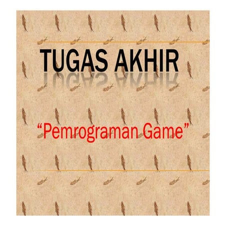 2013-1. Pemrograman Game | PDF