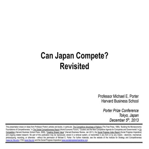2013 1205---can japan-compete_revisited---michael_porter | PPT