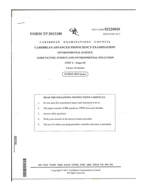 Information Technology CSEC~January 2019 P1 (1). Past Paper | PPT