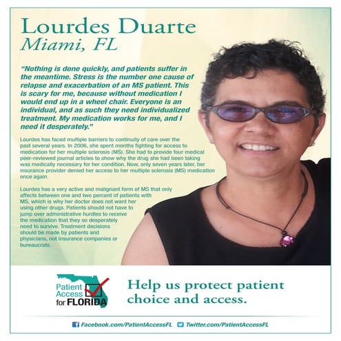 2013 Patient Access for Florida Flyer: Lourdes Duarte | PDF