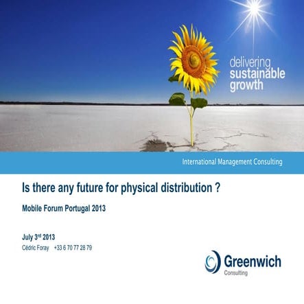 Is there any future for physical distribution? | PPT