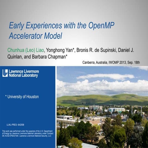 Early Experiences With The Openmp Accelerator Model Pptx Operating