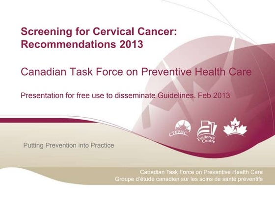 Update on screening and treatment of Cervical cancer | PPT