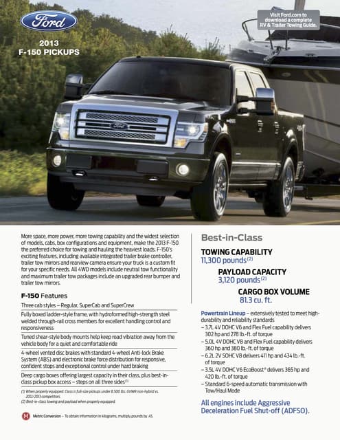 2010 ford-f150-towing-guide-specifications-capabilities | PDF | Pickup ...