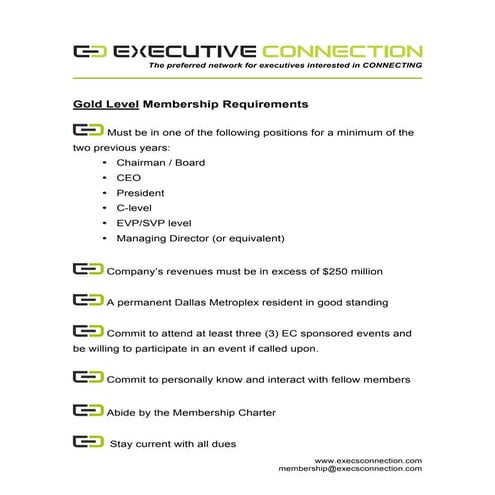 2014 gold level membership requirements | PDF