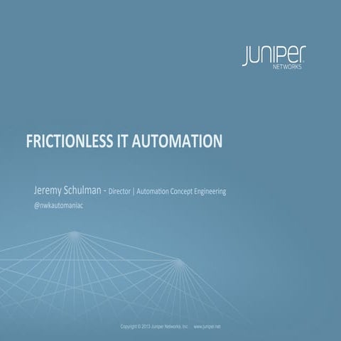 Frictionless IT Automation | PDF