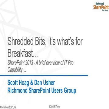 SharePoint 2010 architecture and infrastructure | PPTX