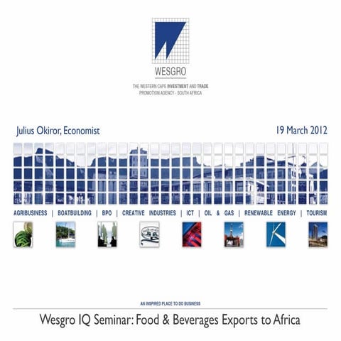Wesgro presentations