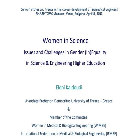 Women in Science | PPT
