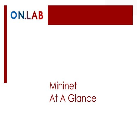 ON.LAB Mininet | PPTX