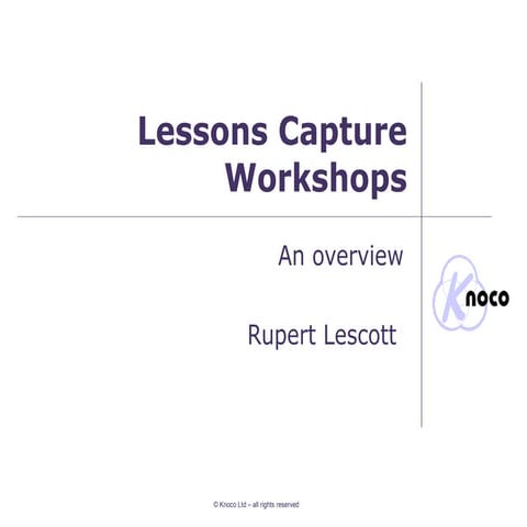 How to plan a lessons learned meeting | PPT