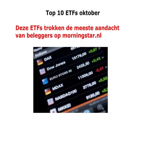 201310 morningstar etfs | PPT