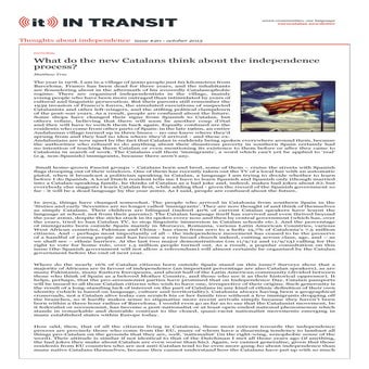 Thoughts About Independence (IT In Transit #20) | PDF