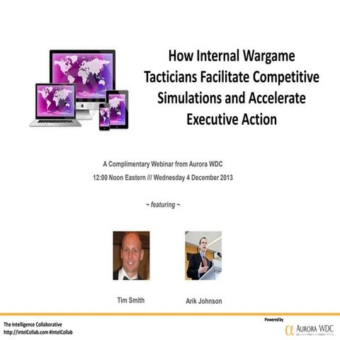 How Internal Wargame Tacticians Facilitate Competitive Simulations and Accelerate Executive ...