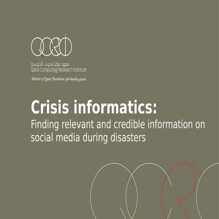 Crisis Informatics (November 2013) | PPT