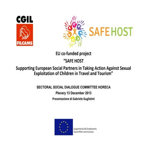 SAFE HOST Project and HO.RE.CA. Social Dialogue Committee | PPT