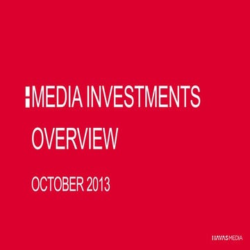 Media Investment Overview | PPTX