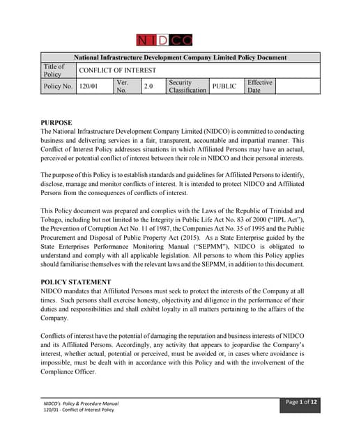 Conflict of interest | PPTX