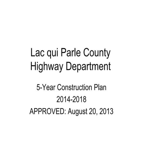 Franklin Pavement Management Presentation | PDF