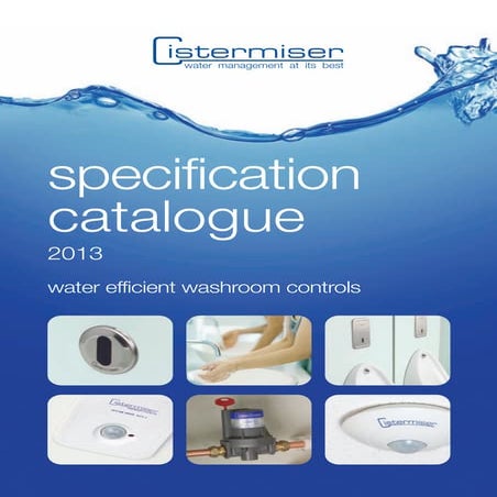 Cistermiser Water Efficient Washroom Controls - Specification Catalogue ...