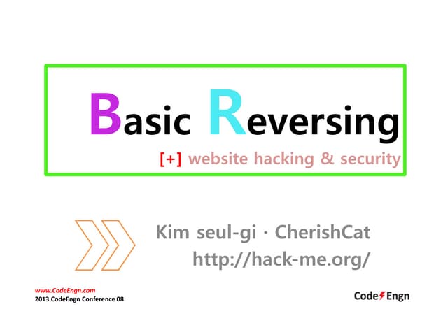 2013 Codeengn Conference 08 Cherishcat 각종 취약점과 대응방안 And 해킹 보안 문제풀이 Ppt