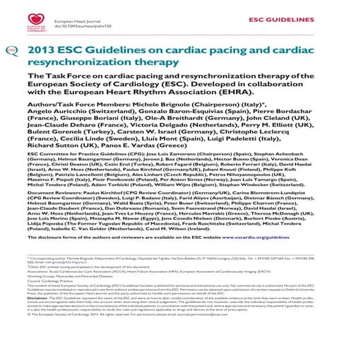 2013 esc guidelines on cardiac pacing and cardiac resynchronization ...
