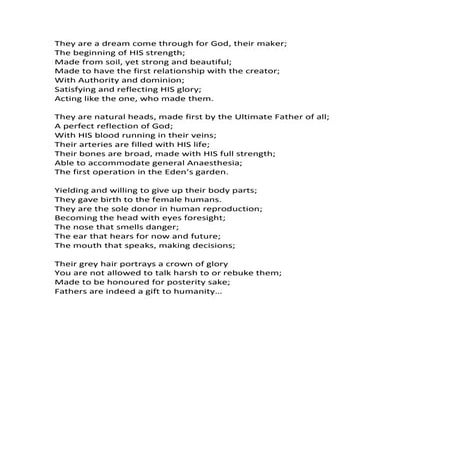 2013 Fathers Day Poem | PDF