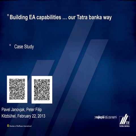Building EA capabilities in Tatra banka | PDF