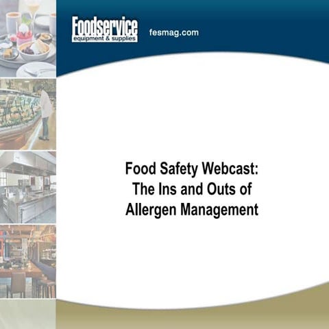 Food Safety Webcast: Allergen Management | PPTX