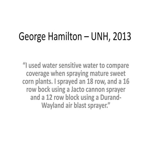 Sweet Corn Coverage via Cannon Sprayer | PDF