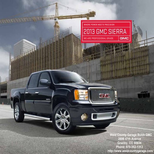 2013 GMC Sierra Brochure | Greeley GMC Dealer | PDF