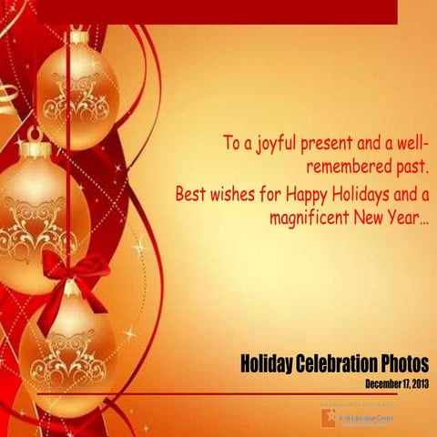 2013 holiday celebration photos | PPT