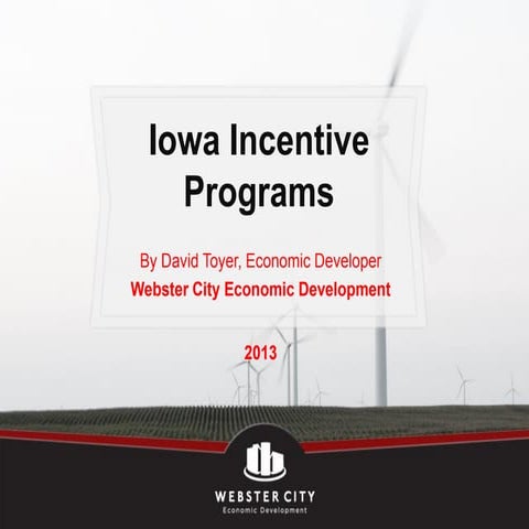 2013 Economic Development Incentives | PPT