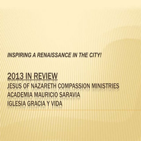 2013 Ministry Review for Jesus of Nazareth | PPTX