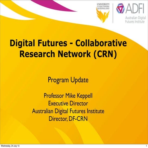 Digital Futures - Collaborative Research Network | PDF