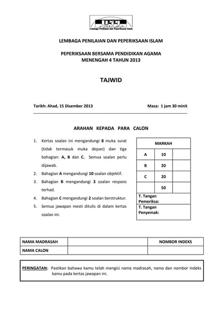 Mad Lazim Harfi, Mad Lazim Kalimi, Mad Farq | PDF