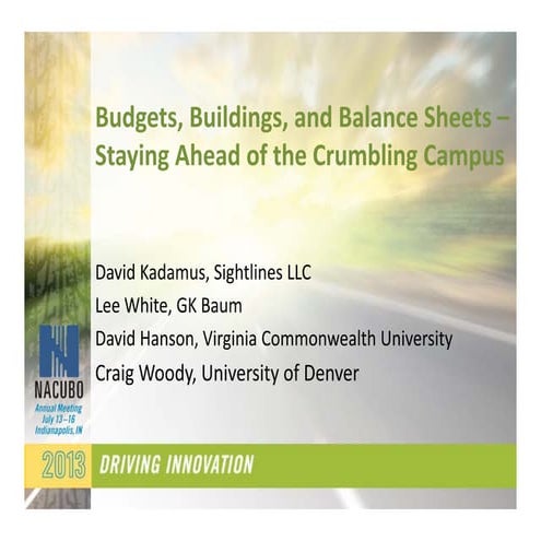Sightlines National Trends - Current State of Higher Education ...