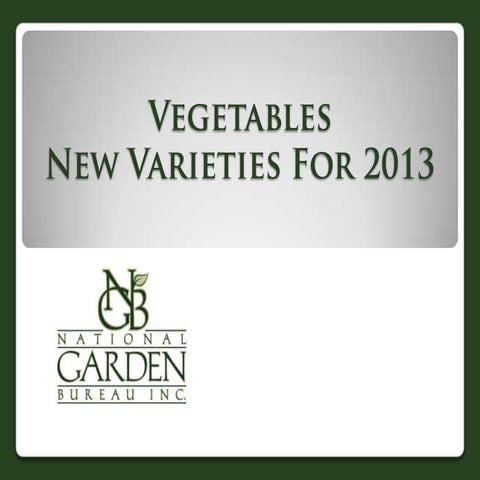 Identification of vegetable crops in Horticulture | PPTX