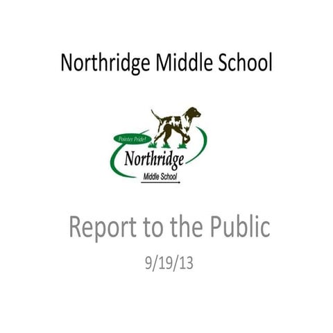 2013 nms report to the public | PPTX