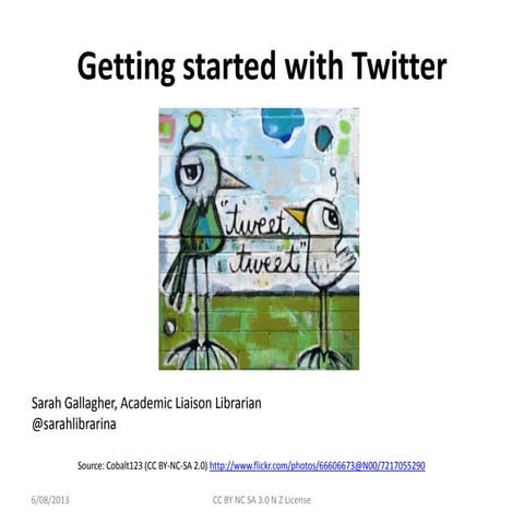 Getting Started with Twitter (6.8.13) | PPTX | Social Networking | Internet