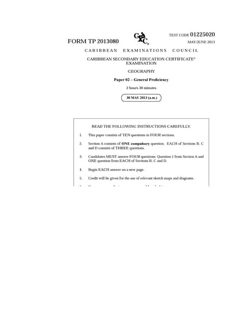 Information Technology CSEC~January 2019 P1 (1). Past Paper | PDF