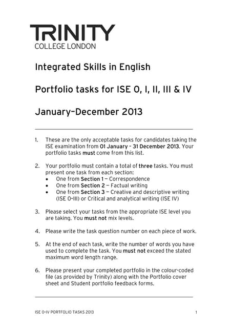 Portfolio task -_2012_2013 | PDF