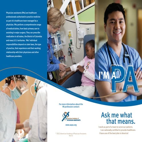 Brochure: I'm a PA | PDF