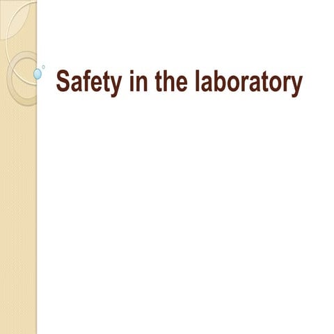 Laboratory safety | PPTX